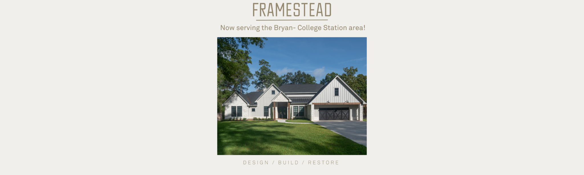 Framestead Is Now Serving Bryan-College Station - Framestead